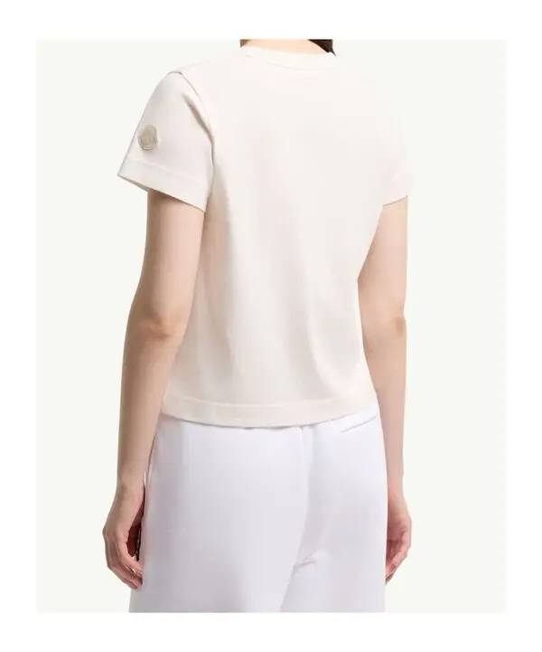Moncler Embroidered Bow Cotton T-shirt