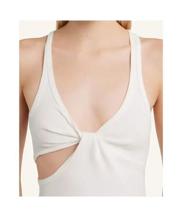 COURREGES Courrèges Twist 90's Rib Tank Top