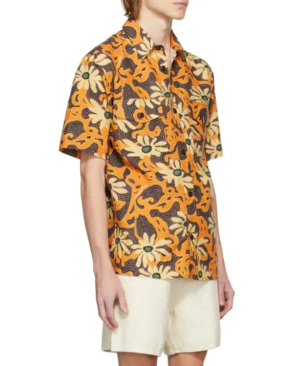 Nanushka Floral Printed Short-sleeved Shirt