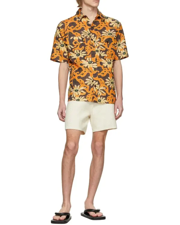 Nanushka Floral Printed Short-sleeved Shirt