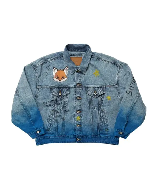 DOUBLET Anime Hand-printing Denim Jacket