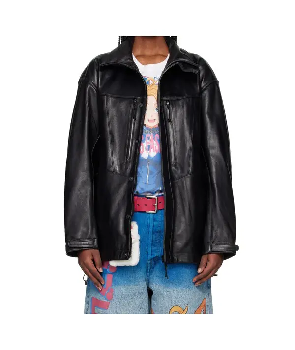 DOUBLET Panelled Leather Jacket