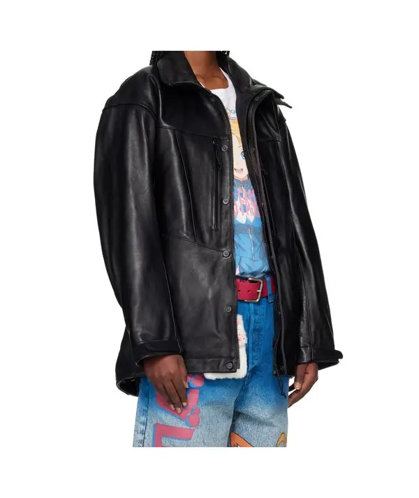 DOUBLET Panelled Leather Jacket