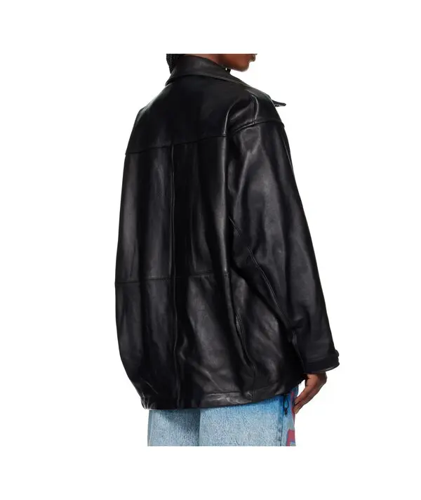 DOUBLET Panelled Leather Jacket
