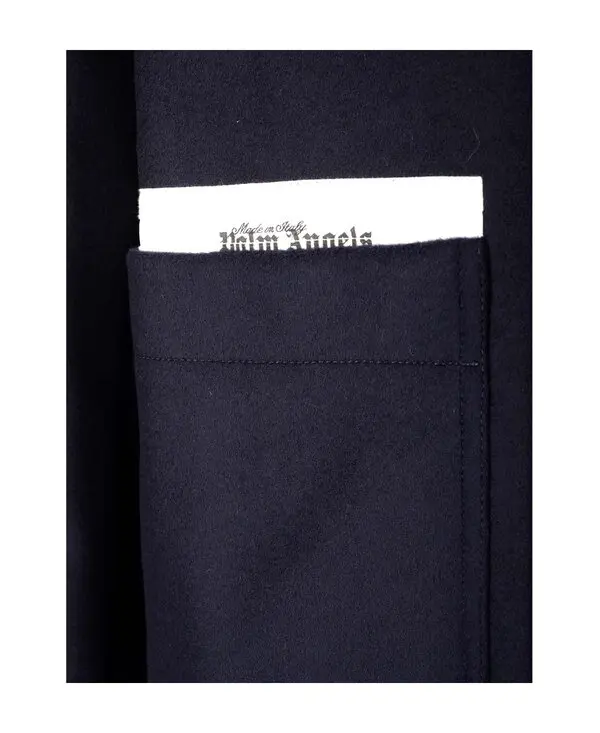 Palm Angels Single-breasted Mid-length Coat