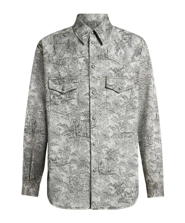 Etro Long-sleeved Denim Overshirt