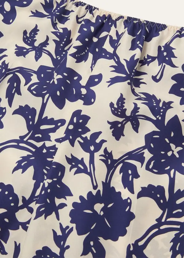 Loro Piana High-waisted Floral Print Casual Pants