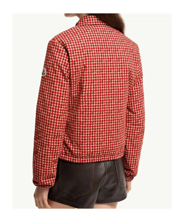 Moncler Lanset Velvet Down Shirt Jacket