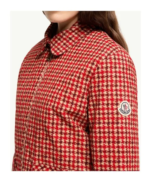 Moncler Lanset Velvet Down Shirt Jacket