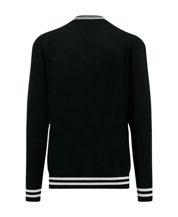 Balmain V-neck Knitted Cardigan With Logo Buttons