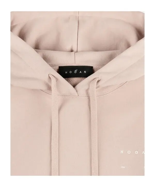 Hogan Logo Print Drawstring Hoodie
