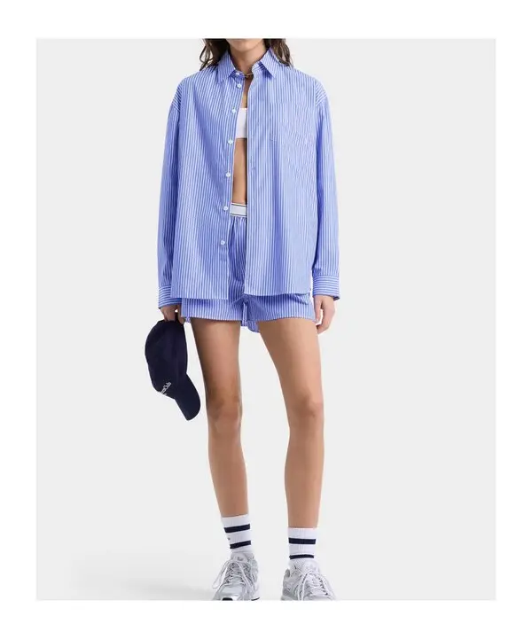 SPORTY  RICH Sporty Rich Oversized Striped Shirt