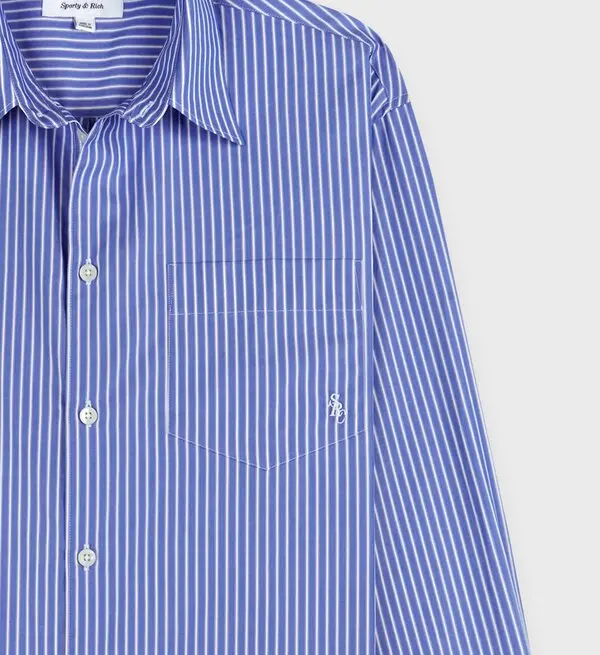 SPORTY  RICH Sporty Rich Oversized Striped Shirt