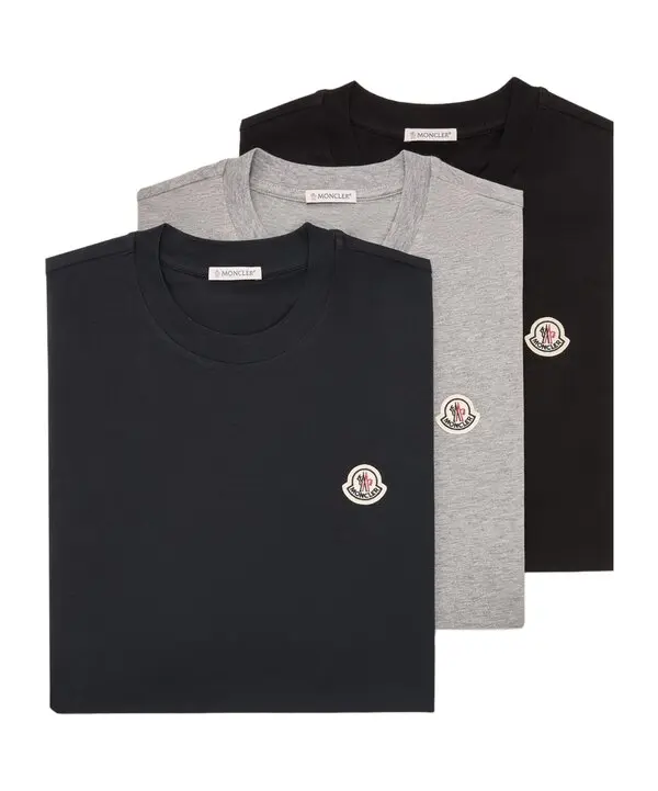 Moncler Logo Patch Cotton T-shirt