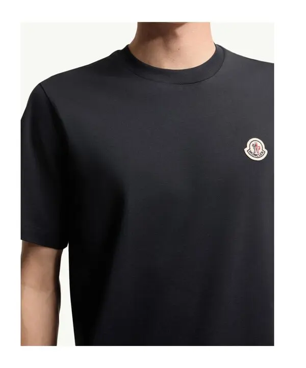 Moncler Logo Patch Cotton T-shirt