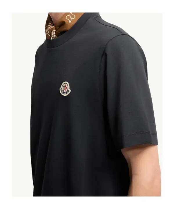 Moncler Logo Patch Cotton T-shirt