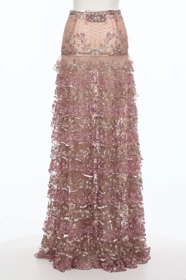 Valentino Garavani Sequined Midi Skirt