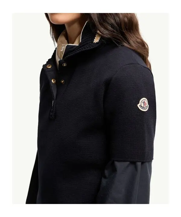 Moncler Cotton Knit Polo Shirt