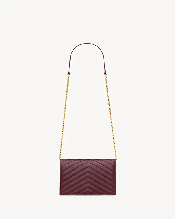 Saint Laurent Cassandre Envelope Chain Wallet