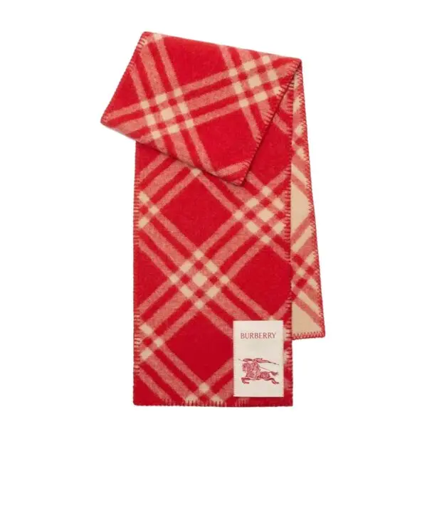 Burberry Check Wool Scarf