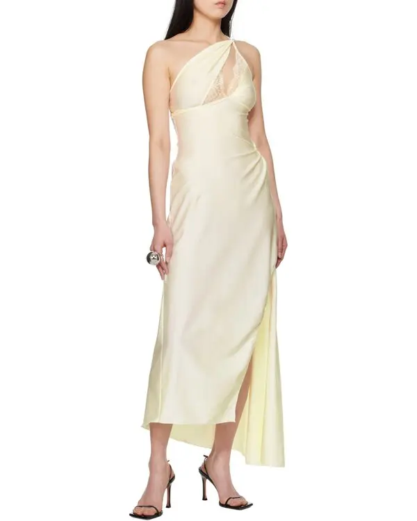 Coperni Asymmetrical Lace Paneled Dress