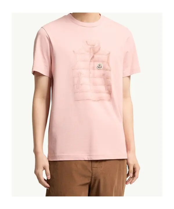 Moncler Padded Gilet Print T-shirt