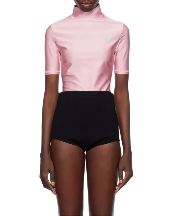 Coperni High Neck Fitted Top - Pink
