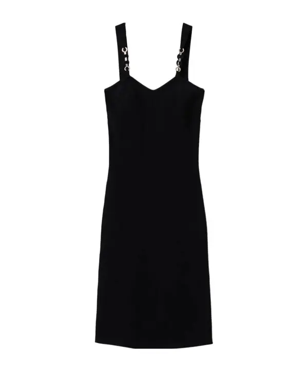 TWINSET Jewel-straps Knit Midi Dress