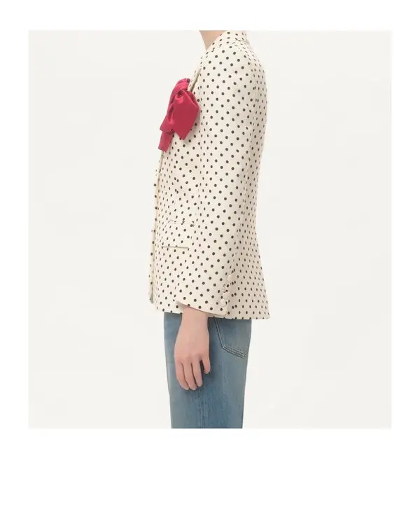 Valentino Garavani Supergran Polka-dot Printed Blazer