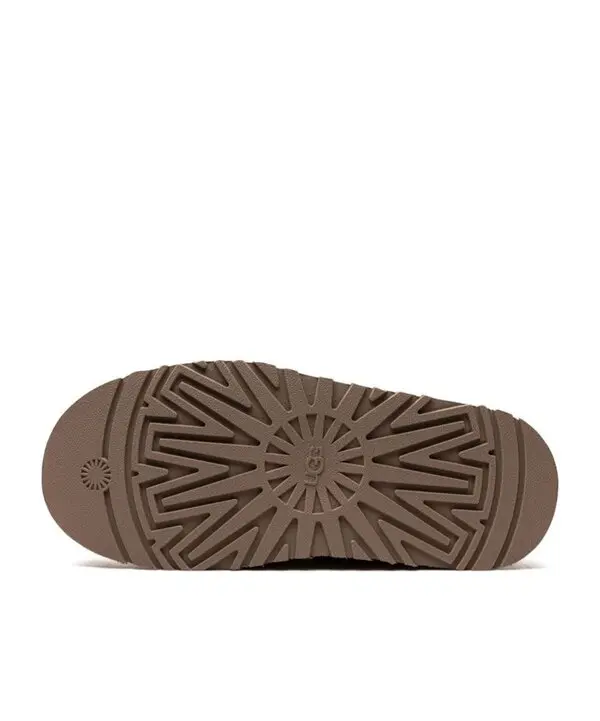 UGG Tazz Logo Embossed Platform Slippers - Maroon