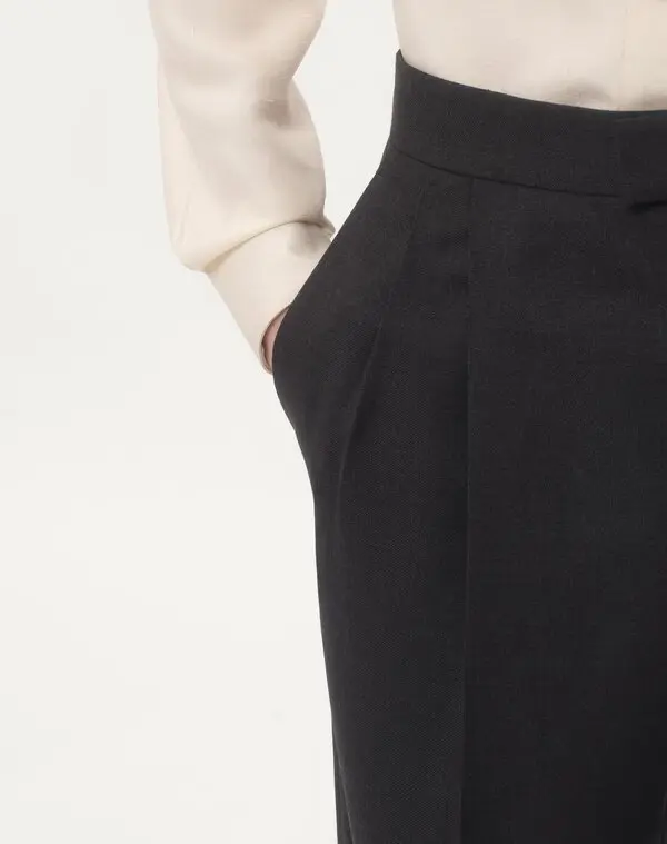 Valentino Garavani Gabardine Straight Leg Pants