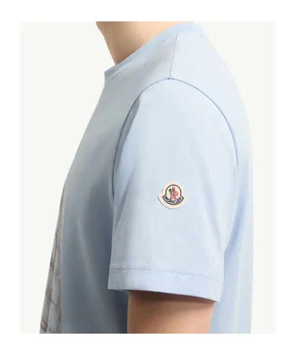 Moncler Down Jacket Print Cotton T-shirt