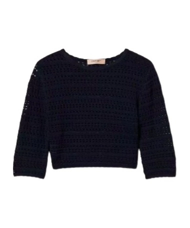 TWINSET Cropped Openwork Jumper