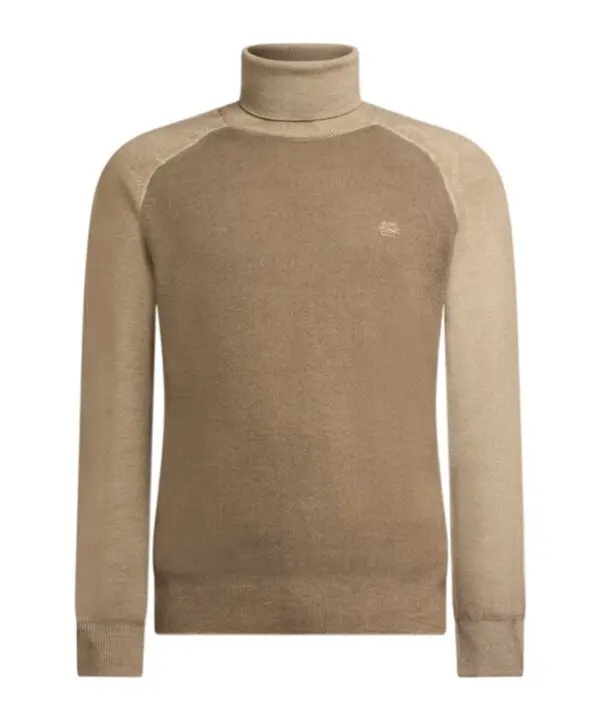 Etro Wool Turtleneck With Pegaso Logo