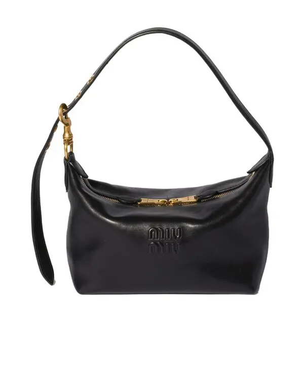 Miu Miu Spirit Nappa Leather Bag - Black