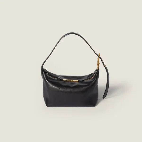 Miu Miu Spirit Nappa Leather Bag - Black