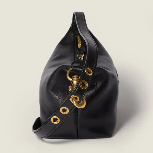 Miu Miu Spirit Nappa Leather Bag - Black