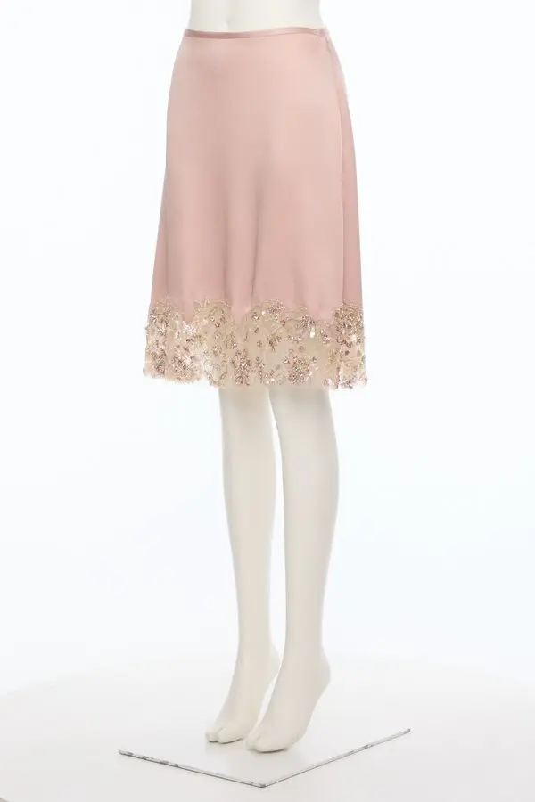 Valentino Garavani Side-zip Embellished Midi Skirt