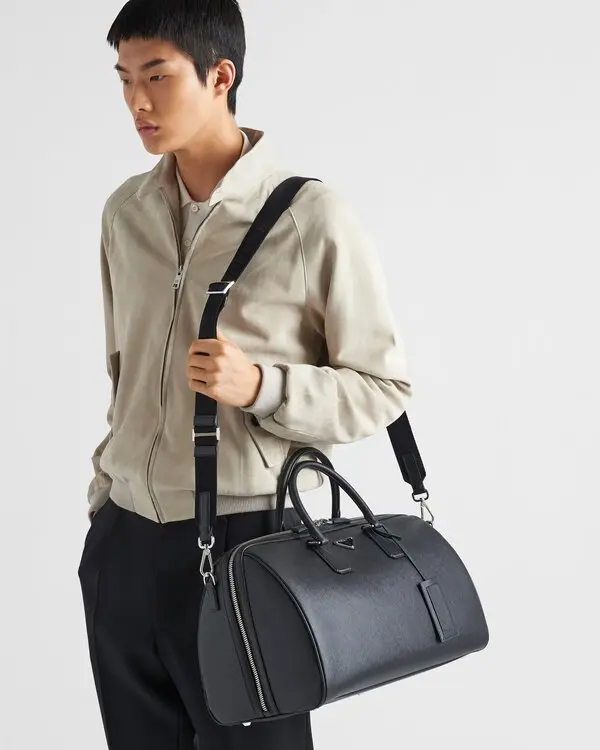 Prada Saffiano Leather Travel Bag