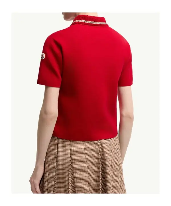 Moncler Cotton Knit Polo Shirt