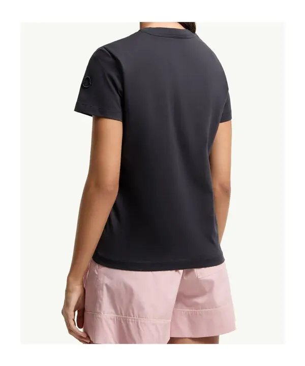 Moncler Logo Patch Cotton Jersey T-shirt