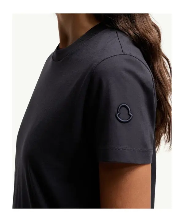 Moncler Logo Patch Cotton Jersey T-shirt