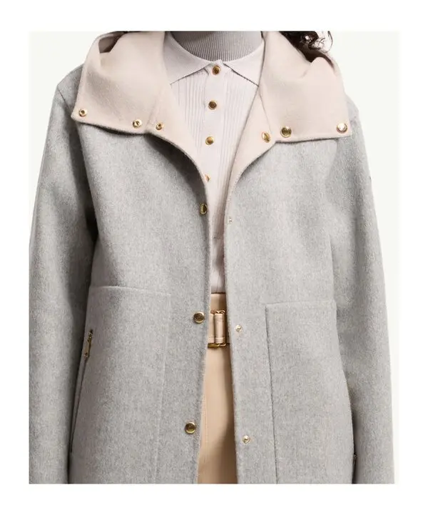Moncler Anthrene 3-in-1 Wool Cashmere Blend Hooded Down Jacket