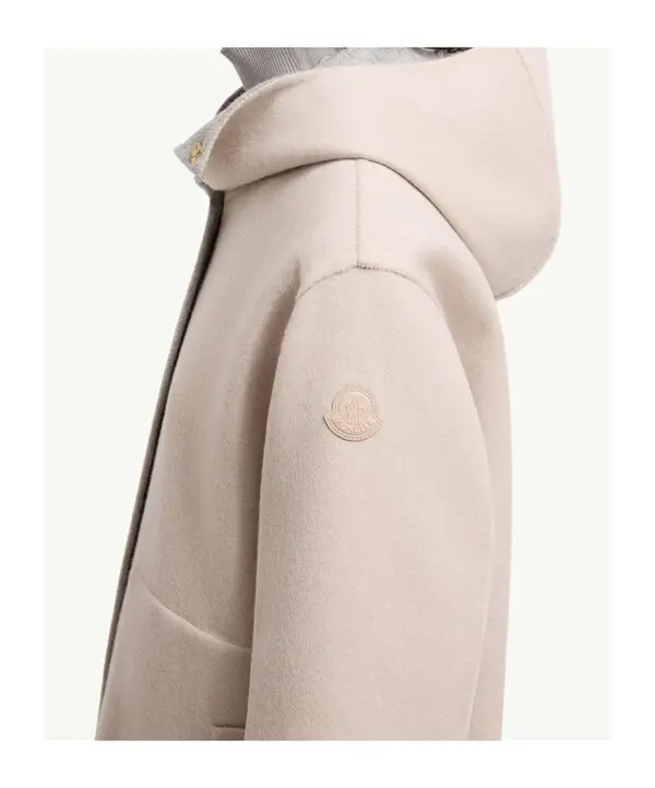 Moncler Anthrene 3-in-1 Wool Cashmere Blend Hooded Down Jacket