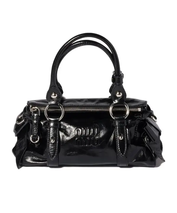 Miu Miu Shiny Leather Handbag