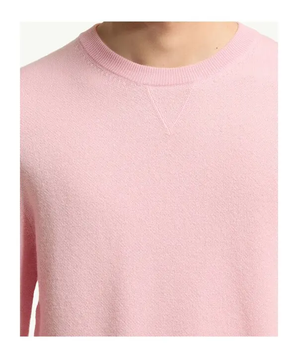 Moncler Crew Neck Long Sleeve Wool Sweater - Light Pink