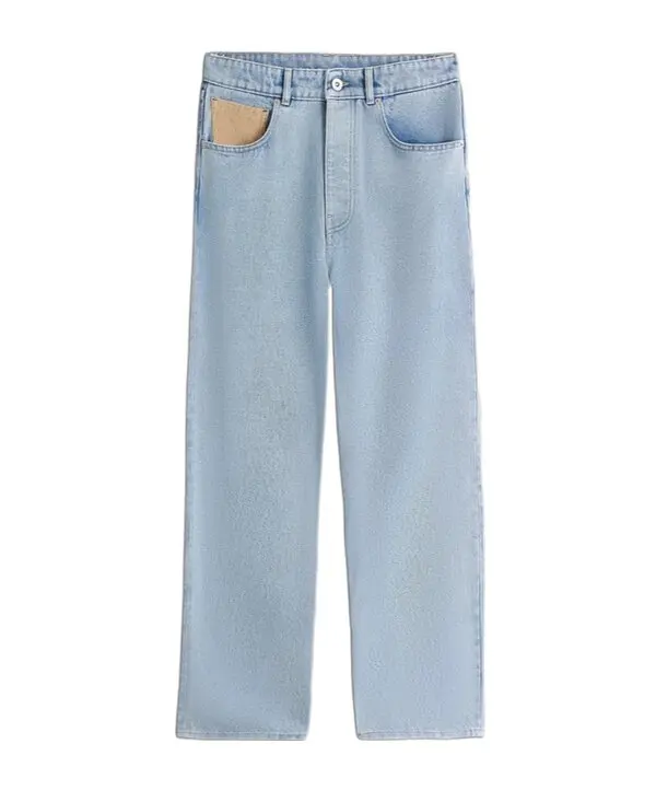 Drole De Monsieur Drôle De Straight Leg Jeans - Light Blue