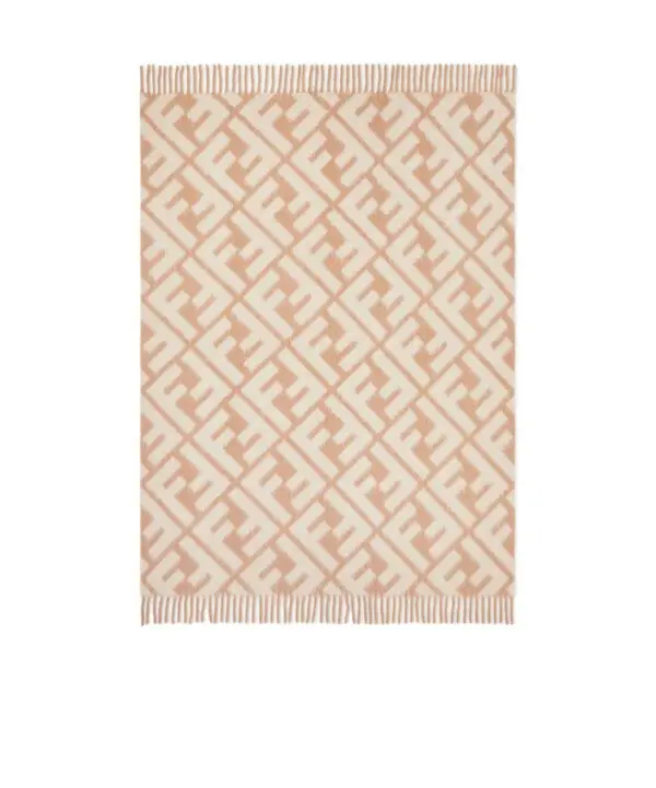 Fendi Ff Blanket - Beige