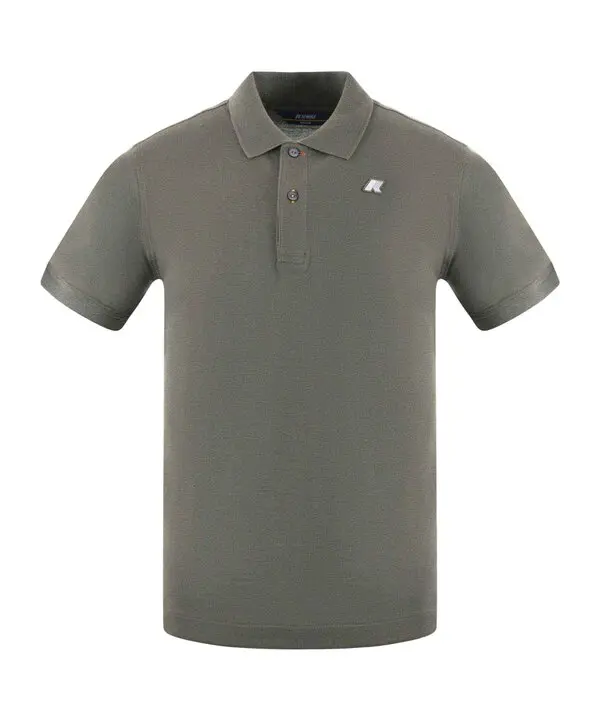 K-WAY Logo Patch Short-sleeved Polo Shirt