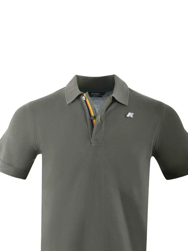 K-WAY Logo Patch Short-sleeved Polo Shirt